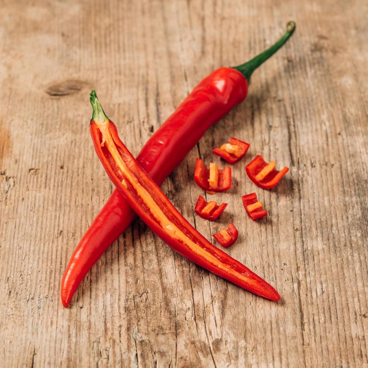 Cayenne chilipeper (Capsicum annuum) - ca. 20 zaden